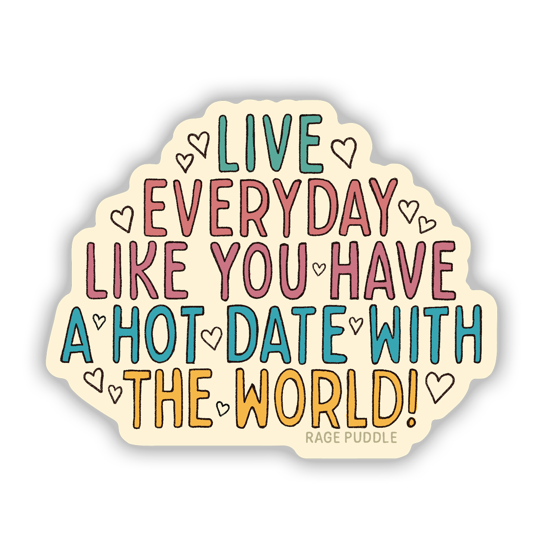 Hot Date Vinyl Sticker – Little Hiker Bird